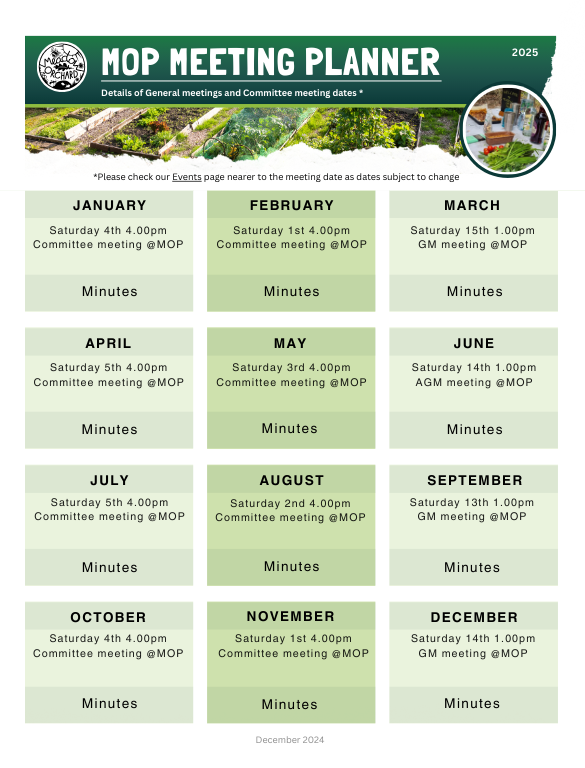 MOP Meeting Planner 2025 – Meadow Orchard Project